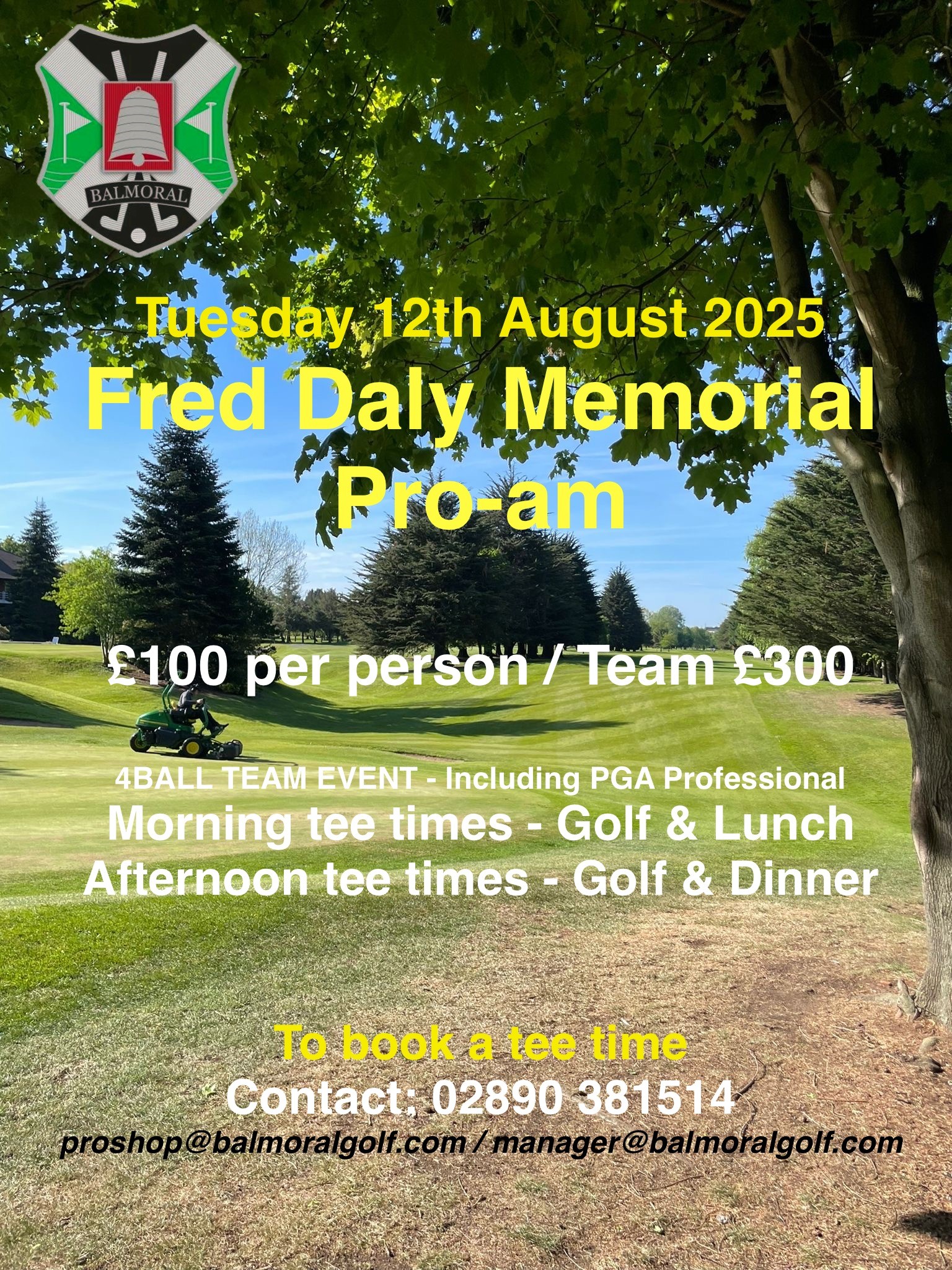 My Homepage - Balmoral Golf Club