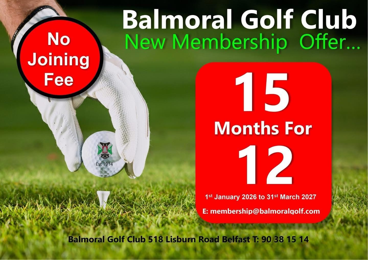My Homepage - Balmoral Golf Club